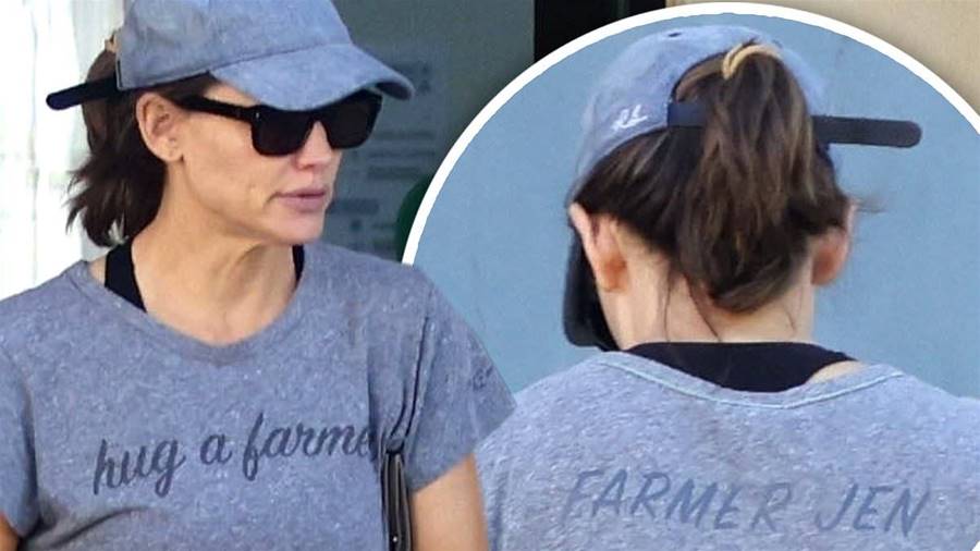 Jennifer Garner dubs herself 'Farmer Jen' while out with son Samuel